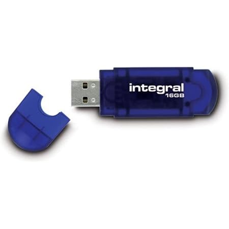 Integral 16GB Neon USB 2.0 Flash Drive (Pack of 2) - Blue/Yellow ...