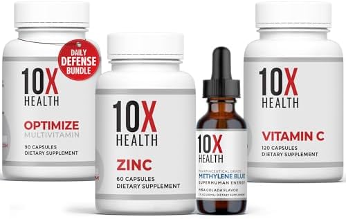 Amazon.com: 10X Health Daily Defense Bundle – 10X Optimize, 10X Zinc ...