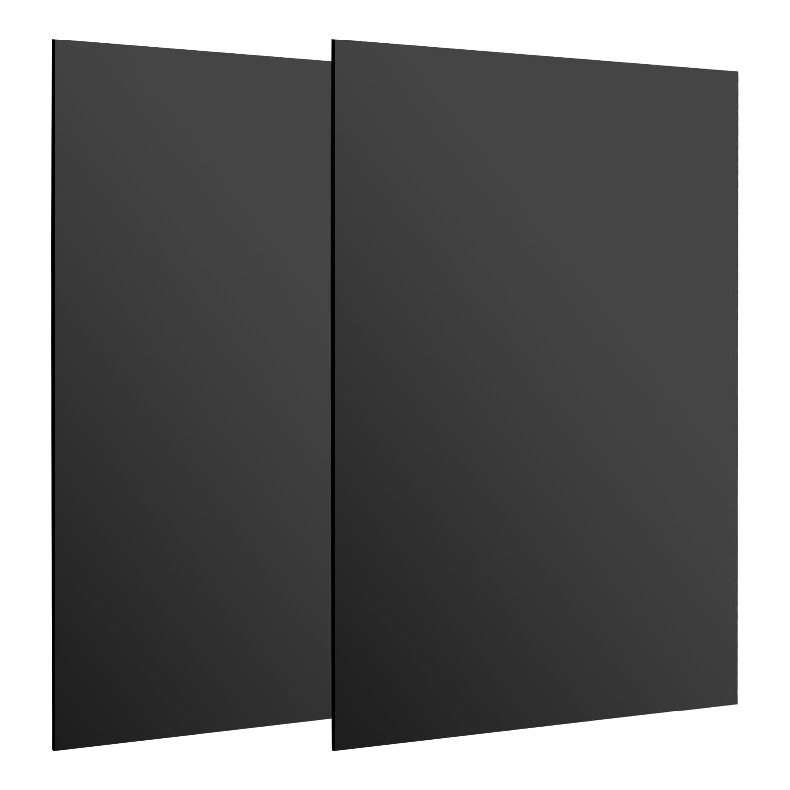 JOIKIT 2PCS A3 Black Acrylic Sheet, 420 x 297 x 3mm Black Perspex Sheet ...