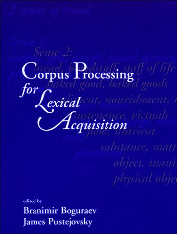 Amazon | Corpus Processing for Lexical Acquisition (Language, Speech ...
