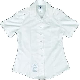 Amazon.com: us Army Garrison Collection White Women's Dress Shirt Short ...