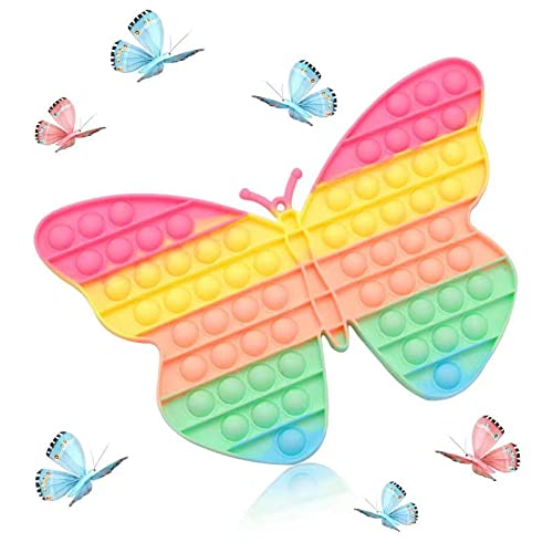 GLLBTPT Jumbo Push Popper It Big Size Butterfly Fidget Toy, Giant ...