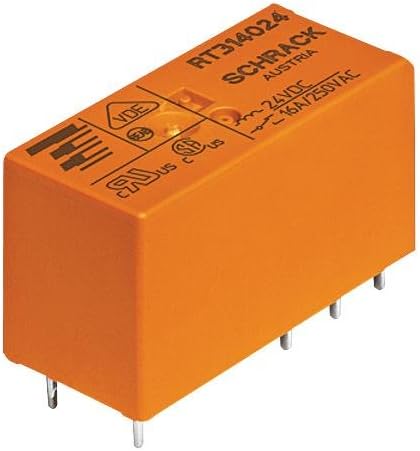 RELAY, PCB, DPCO, 24VDC, 8A - RT424024 - TE CONNECTIVITY / SCHRACK ...