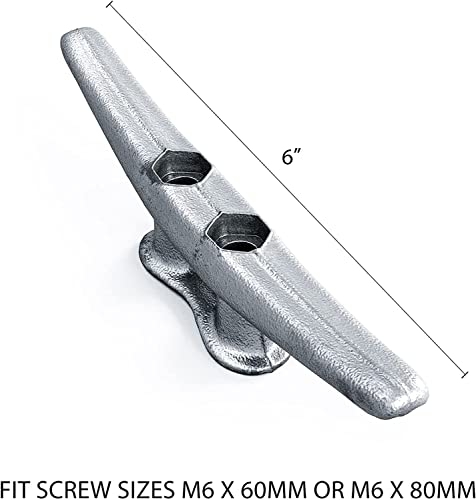 Snapklik.com : Simplified Living 6 Boat Dock Cleats: Rough Cast Hot ...