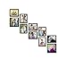 Art Street - Elevated set of 10 individual Black wall photo frame (8 ...