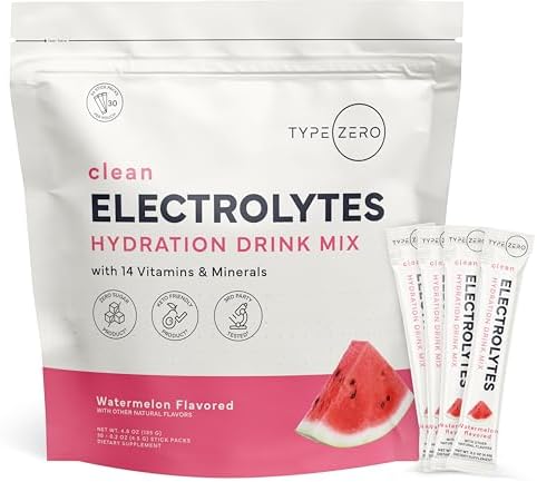 Amazon.com: Type Zero Sugar Free Electrolytes Powder Packets + Clean ...