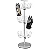 Amazon.com: Household Essentials 3-Tier Shoe Storage Tree, Silver ...
