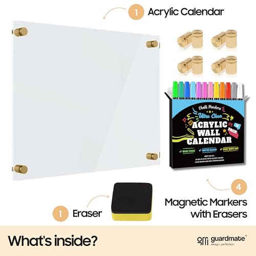 Snapklik.com : Premium Ultra-Clear Acrylic Dry Erase Writing Board ...