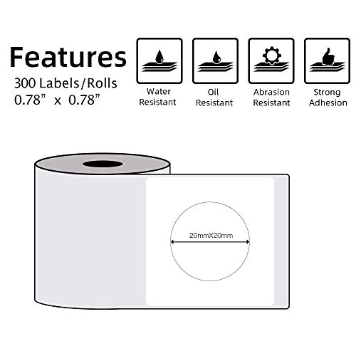 Snapklik.com : Phomemo Multi-Purpose Self-Adhesive Round Circle Label ...