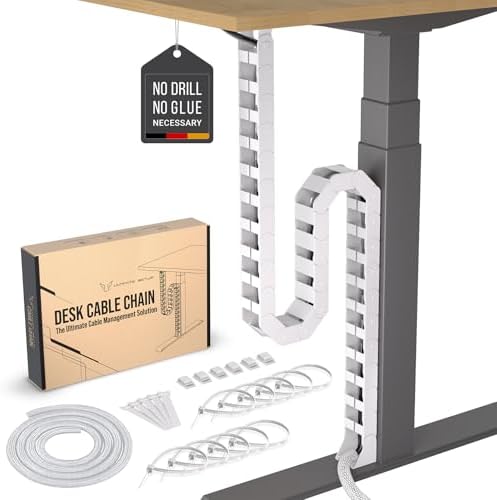 Under desk cable management raceway – Perfect for sit stand desk cable ...