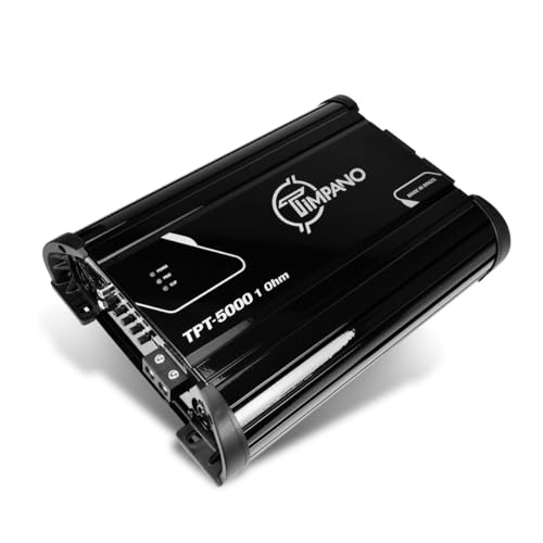 Timpano TPT-5000 1 Ohm Full Range Amplifier - 5000 Watts RMS Class D 1 ...