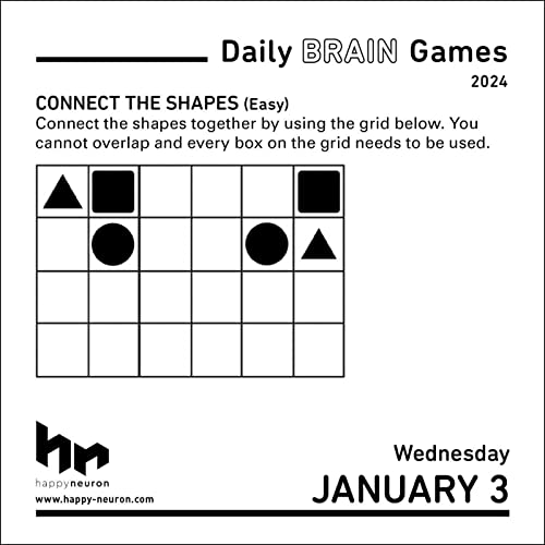 Snapklik.com : Daily Brain Games 2024 Day-to-Day Calendar: Give Your ...