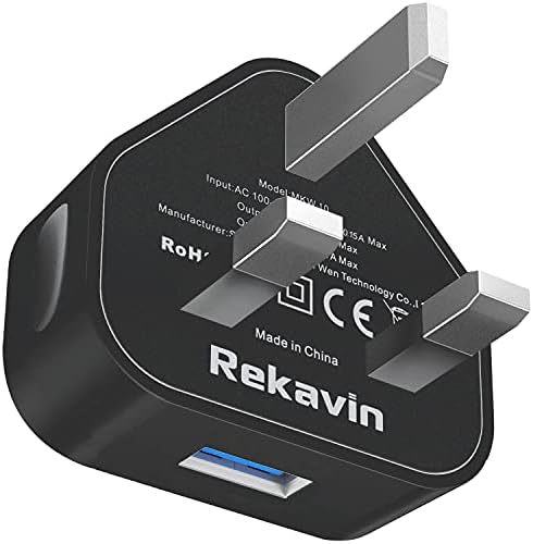 White Usb Plug For Iphone Uk 3 Pin Adapter Wall Plug- Charger Phone ...