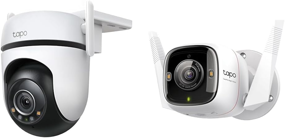 Amazon.com: TP-Link Tapo 360° 2K QHD Pan/Tilt Cámara de seguridad para exteriores con cámara ...