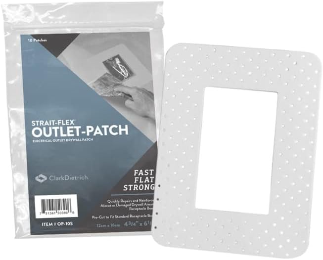 Strait-Flex Drywall Patch – Outlet-Patch for Electrical Box Repairs ...