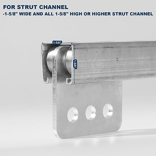 Snapklik.com : 4 Wheel Trolley Assembly, 2 Pack Stable Welded Roller ...