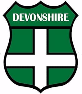 Amazon.com: Vinyl Stickers Devon Devonshire Flag : Automotive