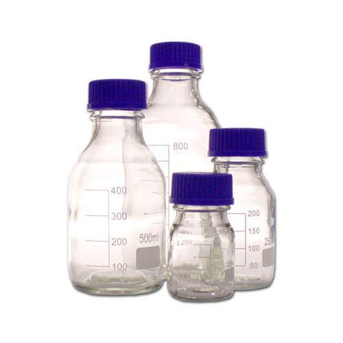 ABG BOROSILICATE GLASS REAGENT BOTTLES WITH SCREW CAP. CAPACITY 60ML ...