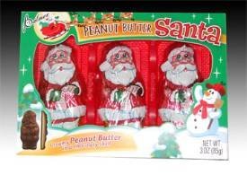 Amazon.com : Chocolate Santa Filled With Peanut Butter - Christmas ...