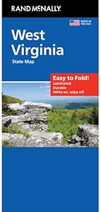 Amazon.com : Rand McNally Easy to Fold: West Virginia Laminated Map ...