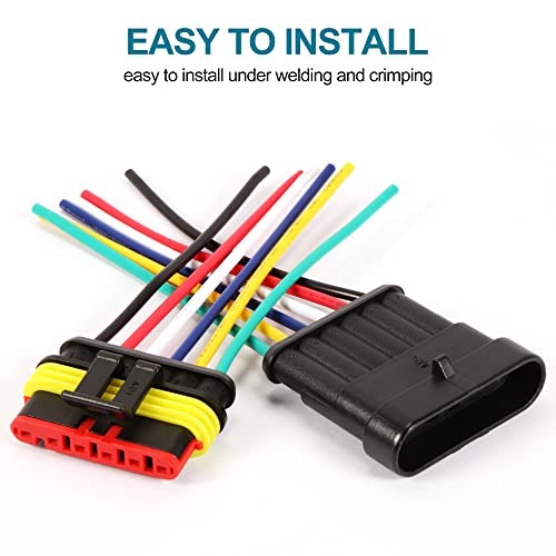 Snapklik.com : 6 Pin Way Electrical Wire Connector Male Female Plug ...