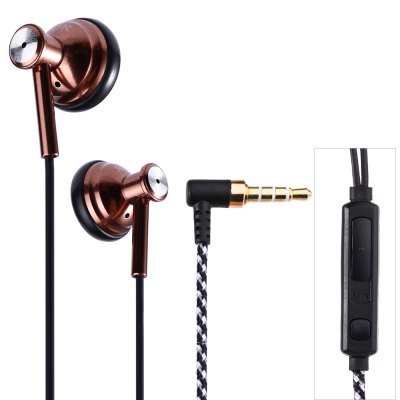 JBMMJ SUR S1636 3.5MM Plug In-ear Earphones with Mic - COFFEE : Amazon ...