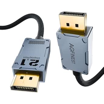 Amazon.com: AGFINEST 8k DisplayPort to DisplayPort 2.1 Cable 40Gbps ...