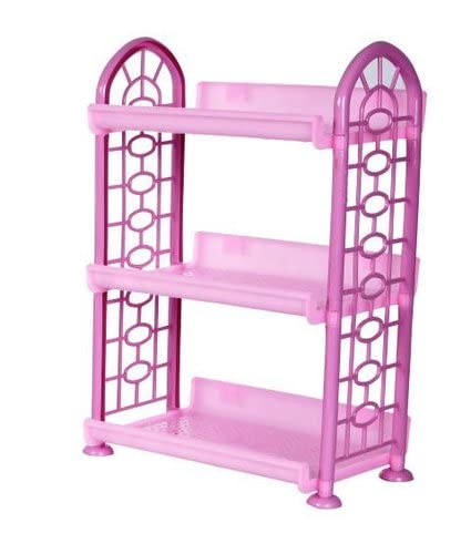 Dmitry Plastic Tower 3 Tier Rack Storage Shelf - Set of 1 (Multicolor ...