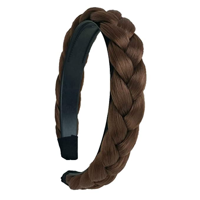 Buy SUNBIRD Synthetic Hair Band Plaited Hairband For Women Braided Hair ...