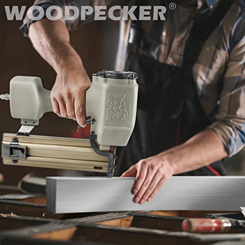 WOODPECKER ST64 14 Gauge Pneumatic T Nail Gun, Heavy Duty Concrete T ...