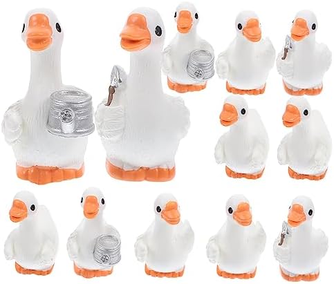 Amazon.com: KOMBIUDA 12pcs Tabletop Miniatures Mini Resin Animals Fairy ...