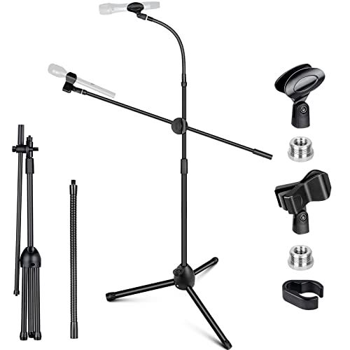 CAHAYA Tripod Boom Sheet Microphone Stand Universal Metal Gooseneck Mic ...