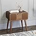 Amazon.com: HOMPUS End Table w Pattern, Nightstand w Storage Drawer ...