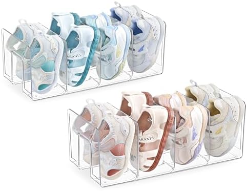 Amazon.com: BOOMWAY MAR 2 Packes Mini Shoe Rack, Organize Your Little ...