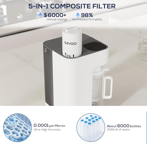 Reverse Osmosis Water Filter Countertop, 6 Stage RO Water Filtration ...