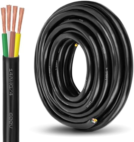 XRDS -RF Premium 14 Gauge 4-Way Conductor Wire - 20 Feet, Weatherproof ...