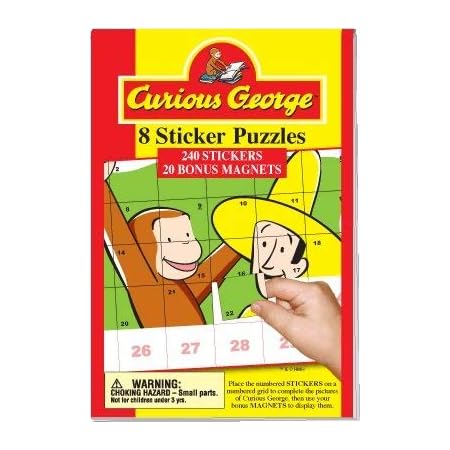 Amazon.com: Popfunk Curious George Monkey Collectible Stickers : Toys ...