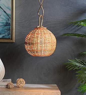 NatureHouse Handmade Cane Rattan Wicker Hanging Lampshade Round Cane ...