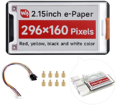 Amazon.com: Waveshare 2.15inch e-Paper Display (B), Compatible with ...