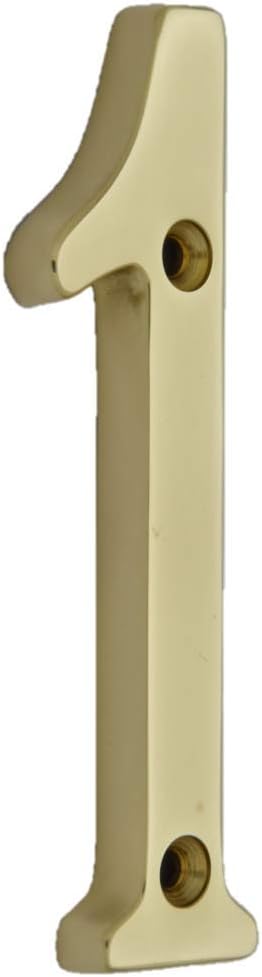 Amazon.com: Polished Brass 4" House Address Number (9) : Tools & Home ...
