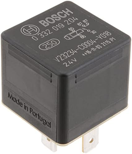 Bosch 0332019204 Mini Relay 24V 30A, 2x87, IP5K4, Operating Temperature from -40 Degree to 85 ...