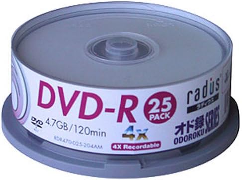 Amazon.com: Radius Technology DVD-R 4.7 GB / 120 Min 4X (25 Pack Cake ...