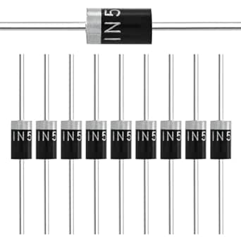 (Pack of 50 Pieces) Chanzon 1N5408 Rectifier Diode 3A 1000V DO-201AD ...