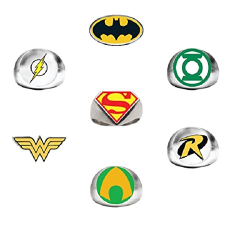 DC Superhero Novelty Power Rings 4 Dozen (48 Rings) - Want It All