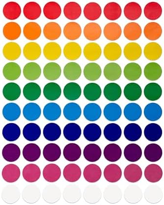 Amazon.com: Perco 3/4 Inch Color Coding Round Sticker Labels - 1,400 ...