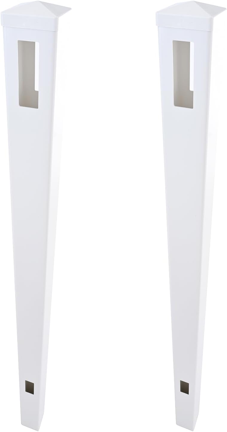 Amazon.com : Landmark Products 2-Pack White PVC Vinyl 4 inch x 4 inch ...