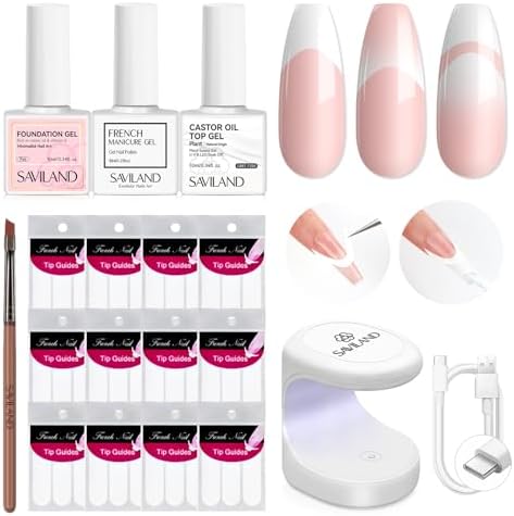 Amazon.com: Saviland French Manicure Kit with Everything: French Nails ...