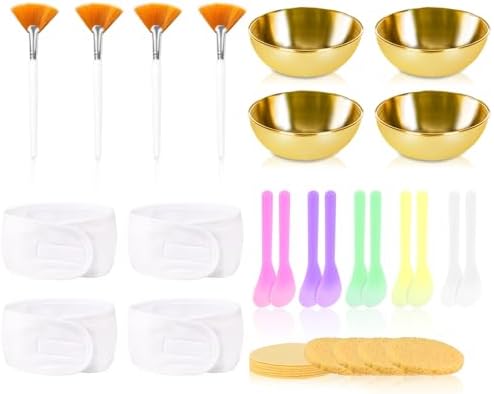 Amazon.com: 18 Pcs Esthetician Supplies for Facials Set 6 Gold Facial ...