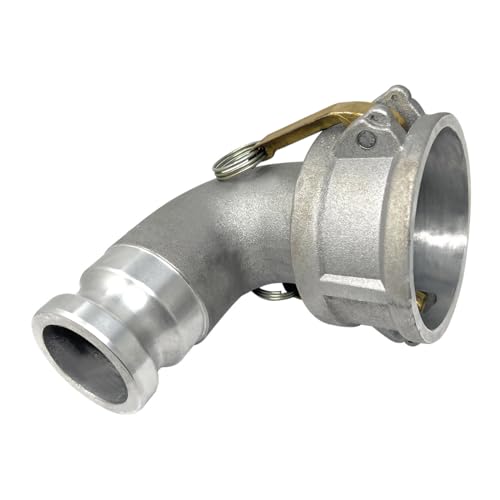 Snapklik.com : Gloxco Aluminum Type DA Cam And Groove Hose Fitting, 90 ...