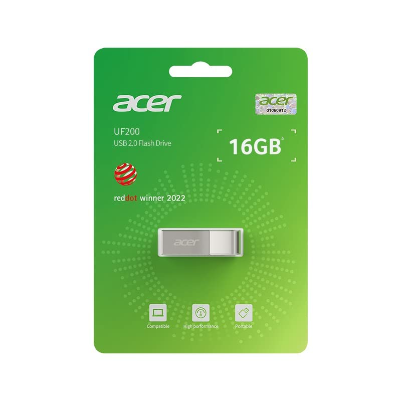 Acer UF200 USB 2.0 Flash Drive-Metal (16GB) : Amazon.in: Electronics